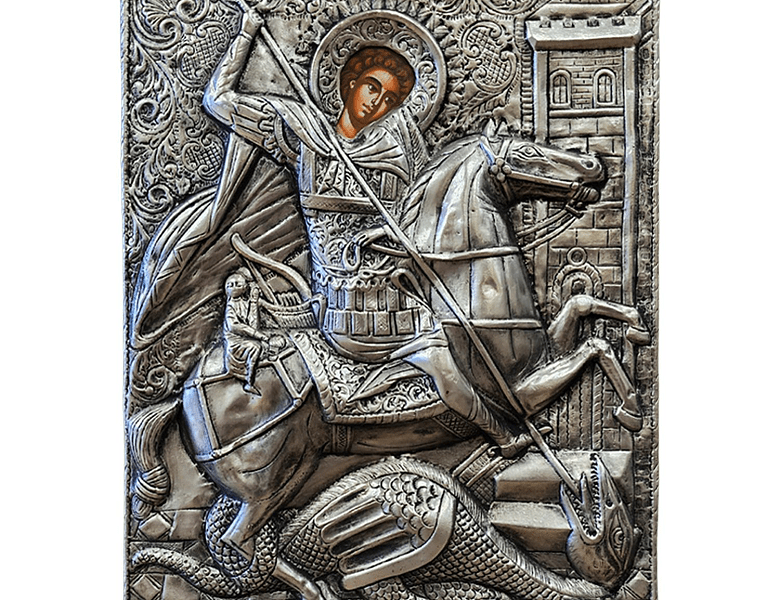 Icon with Saint George the Trophy-Bearer | Mount Athos | Monastiriaka