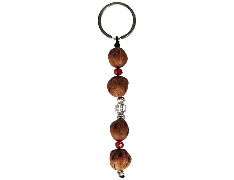 Keyring with Aromatic Nutmeg and Cross | Monastiriaka