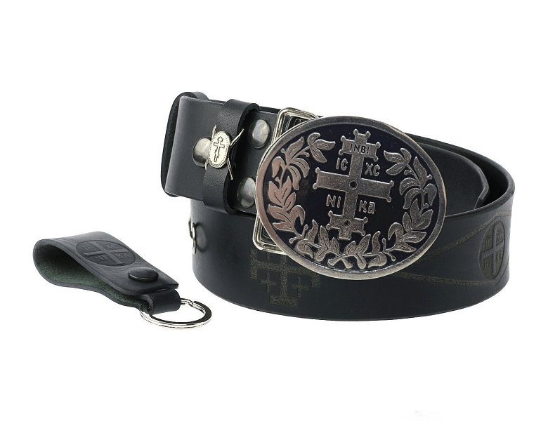 Leather Belt with Cross and IC XC NIKA | Holy Cell of St. Nicholas ...