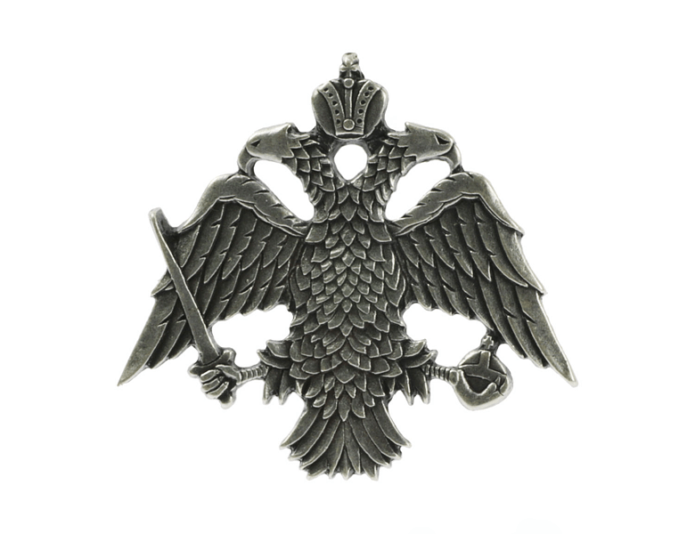 Lapel Pin Big Byzantine Double-Headed Eagle | Monastiriaka