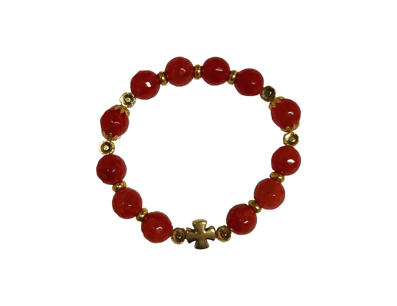 Prayer Rope with Red Carnelian Beads | Monastiriaka