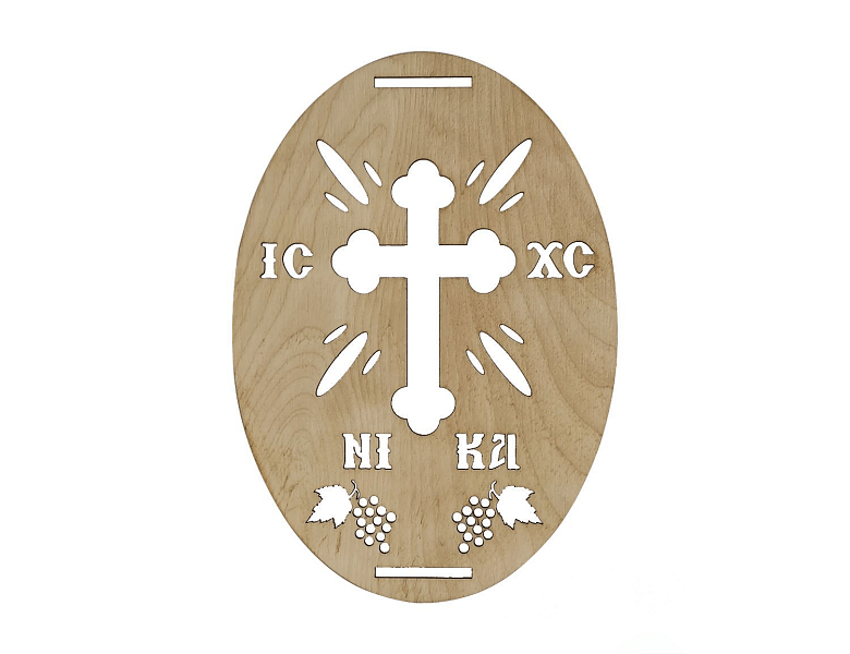 Stencil for Koliva with Cross | monastiriaka.gr | Monastiriaka